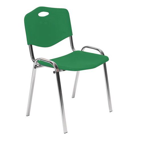 Plastové jedálenské stoličky ISO Chrom - Manutan.sk
