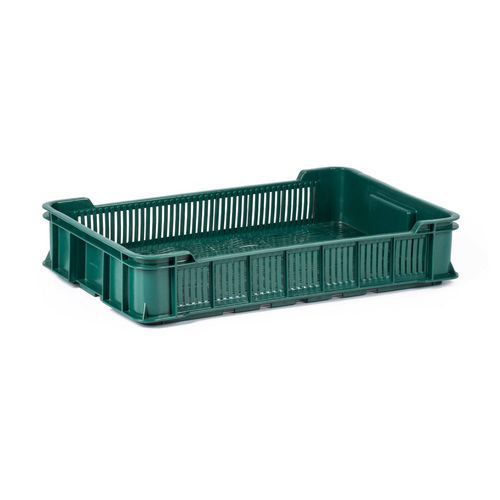 Prepravka na zeleninu, perforovaná, recyklovaná - Manutan.sk