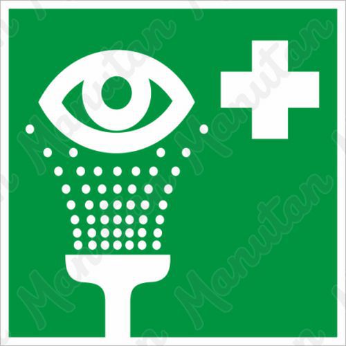 Tabuľky bezpečnosti, fotoluminiscenčné – Očná sprcha - Manutan.sk